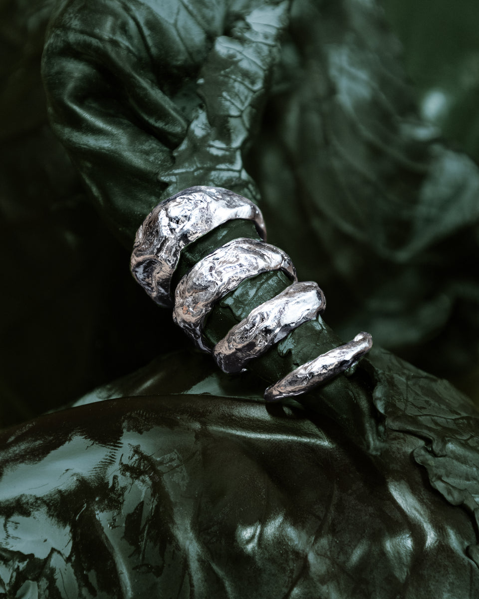 ORA-C jewelry | MOLTEN III TOWER // silver ring